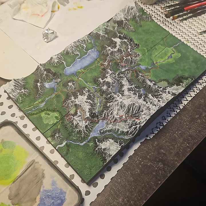3D Printable Barovia Landscape by Kilroy's Kartography