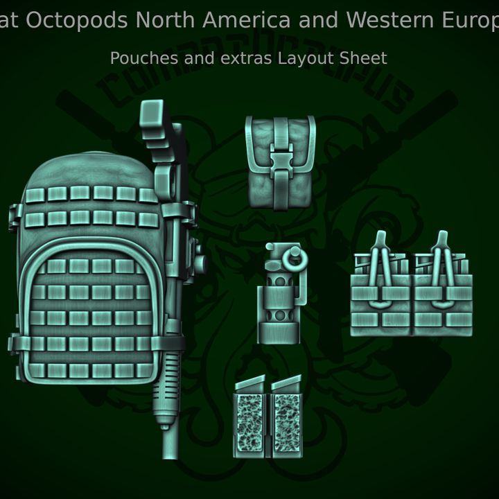 3D Printable Patreon pack 34 - June 2024 - Combat Octopods NAWE pt2 by ...