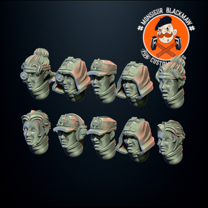 3D Printable 1st and unique female heads kit by Julien GREGOIRE