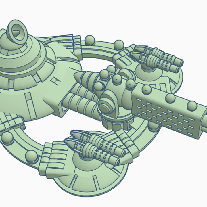 3D Printable 28mm scale Heavy Martian Light Tank by Mark Minghella