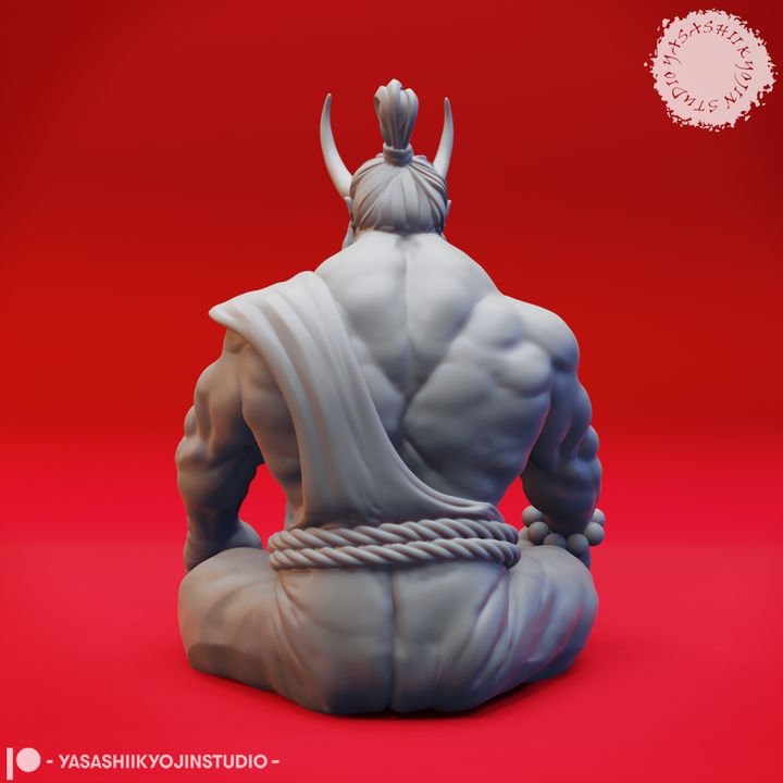 3D Printable Meditating Oni - Tabletop Miniature (Pre-Supported) by YKS ...