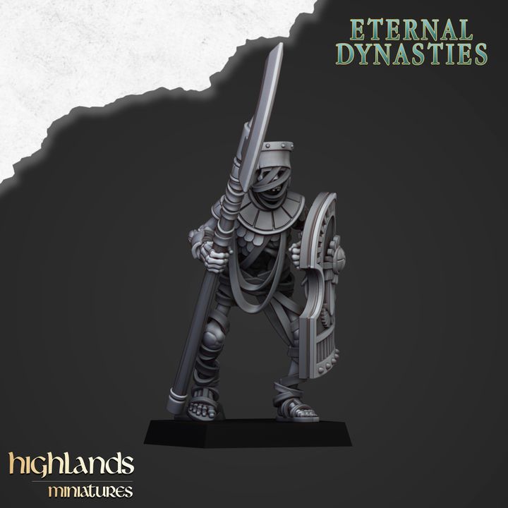 3D Printable Ancient Guard - Highlands Miniatures by Highlands Miniatures