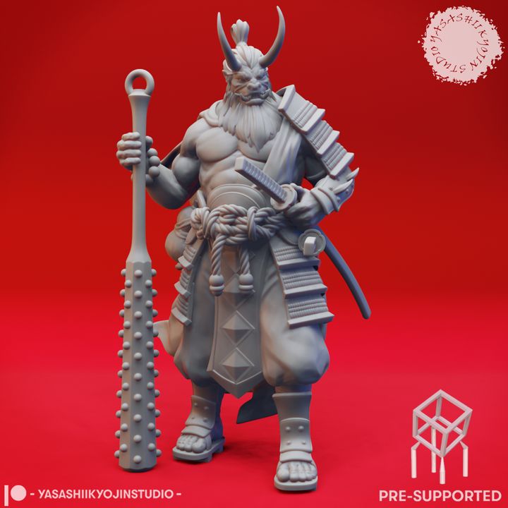 3D Printable Oni Champion - Tabletop Miniature (Pre-Supported) by ...