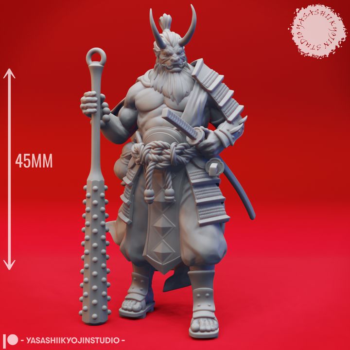 3D Printable Oni Champion - Tabletop Miniature (Pre-Supported) by ...