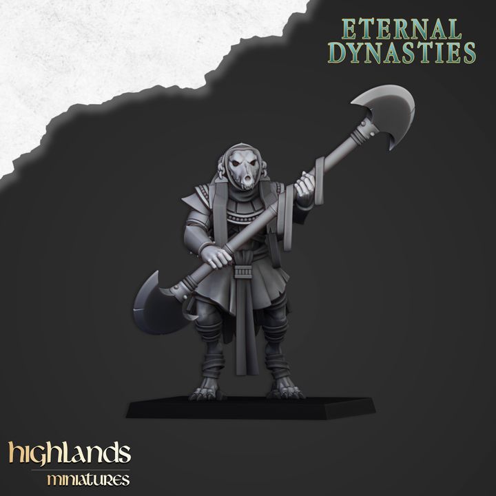 3D Printable Anubis Guard - Highlands Miniatures by Highlands Miniatures