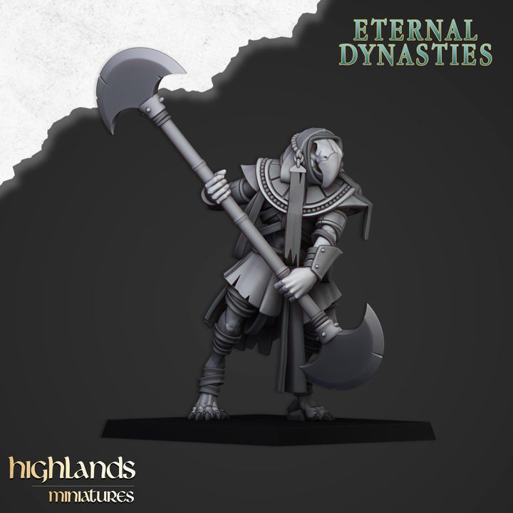 3D Printable Anubis Guard - Highlands Miniatures by Highlands Miniatures