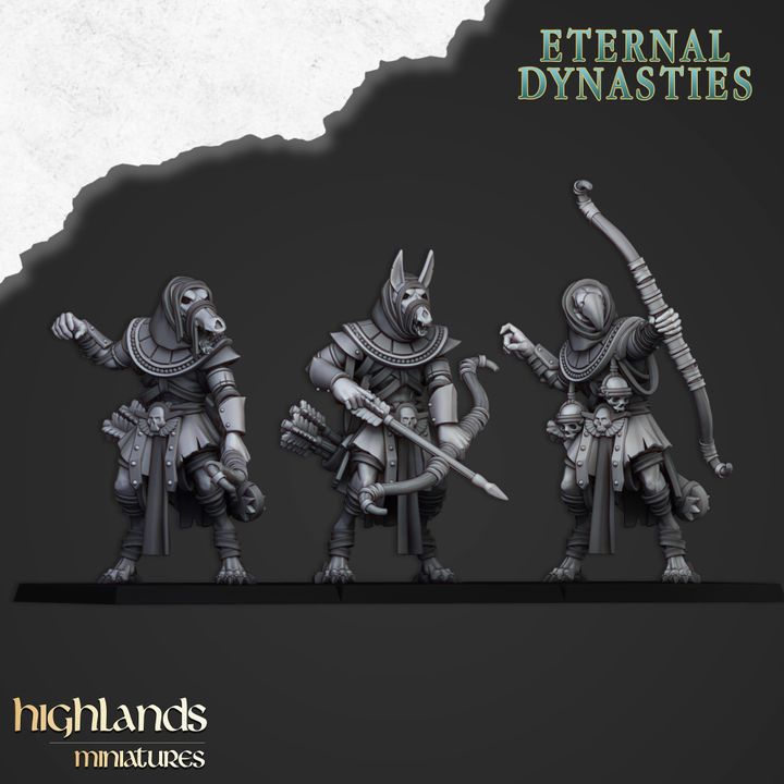 3D Printable Anubis Guard - Highlands Miniatures by Highlands Miniatures