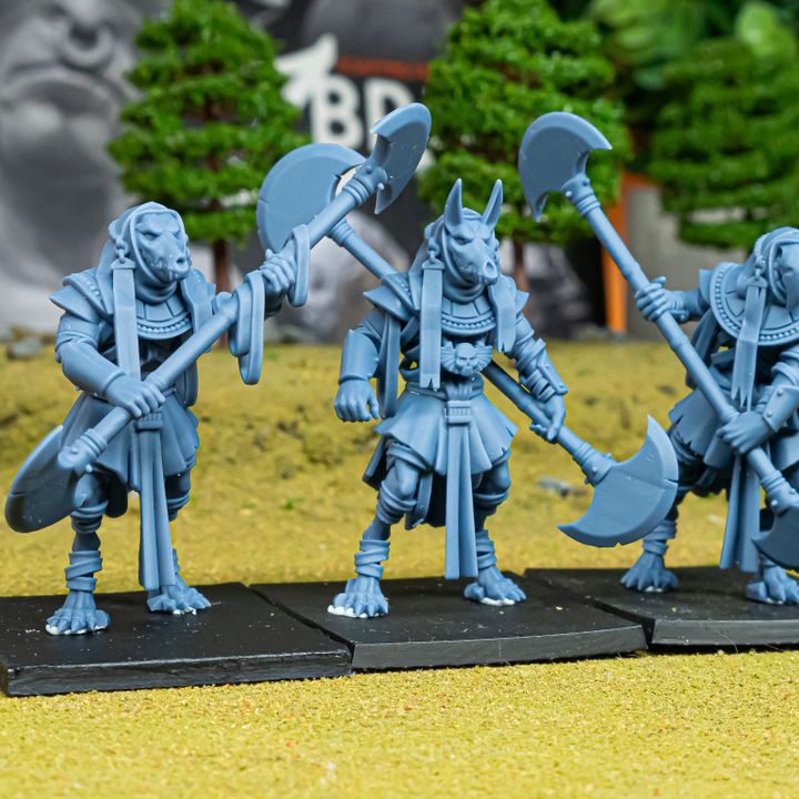 3D Printable Anubis Guard - Highlands Miniatures by Highlands Miniatures