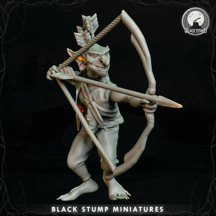 3D Printable Goblin Ranger Archer Warrior with Bow + 5E Stats .pdf! by ...