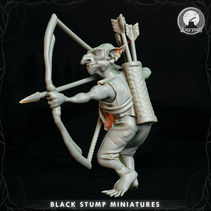 3D Printable Goblin Ranger Archer Warrior with Bow + 5E Stats .pdf! by ...
