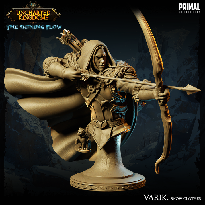 3D Printable Dark Elf - Varik Dun´Ate - Snow Clothes - Bust - July 2024 ...