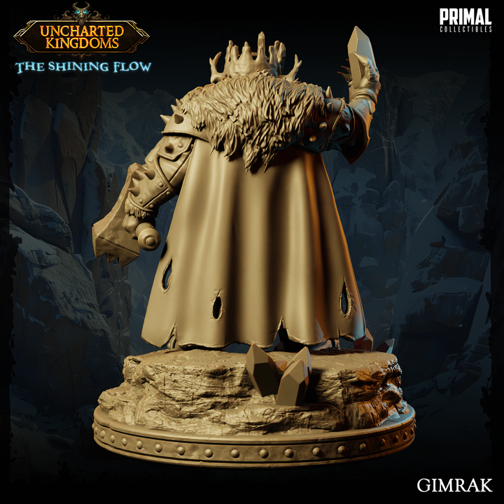 3D Printable Dwarf King - Gimrak - July 2024 - Uncharted Kingdoms by ...