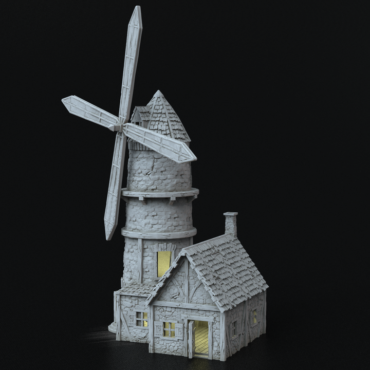 3D Printable Miller's Home and Mill by ZBB EditionS