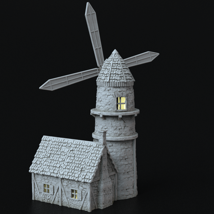 3D Printable Miller's Home and Mill by ZBB EditionS