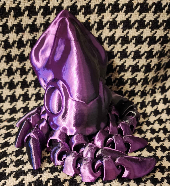 3D Printable Tiny Squid by Cinderwing3D