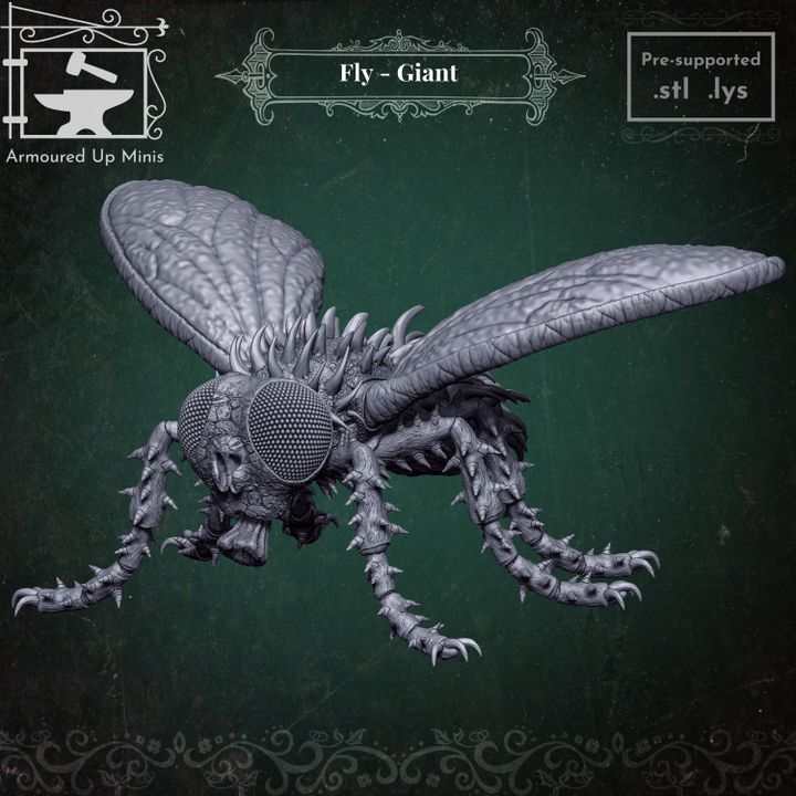 3D Printable Fly - Giant by Armoured Up Minis