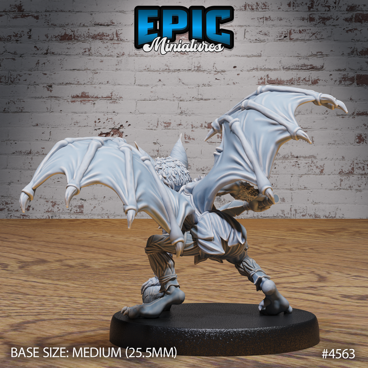 3D Printable Bat Folk Warrior Set / Vampire Folk / Undead Blood Drinker ...