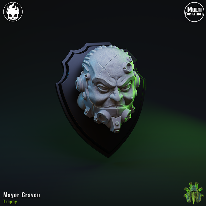 3D Printable Mayor Craven - Trophy by Fleshcraft Studio