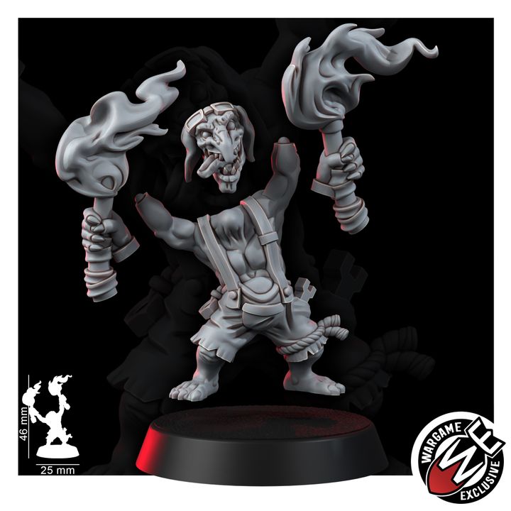 3D Printable ORK GROT ROAD CREW by Wargame Exclusive