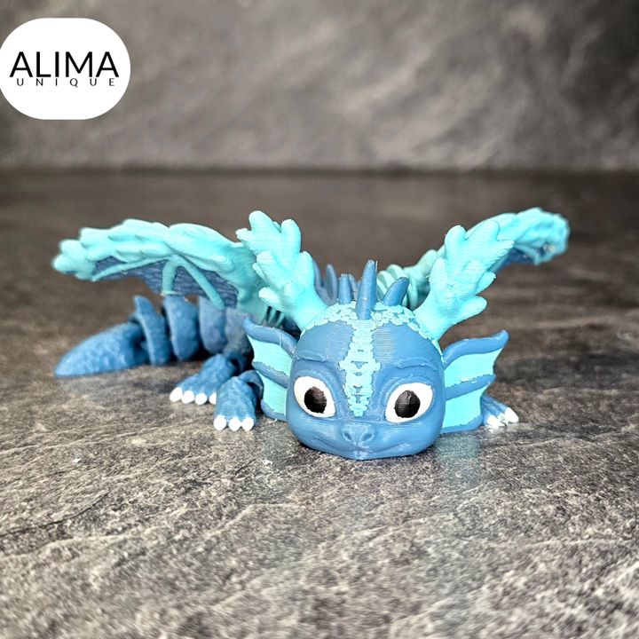 3D Printable UNDERWATER CORAL DRAGON by ALIMA UNIQUE DESIGNS
