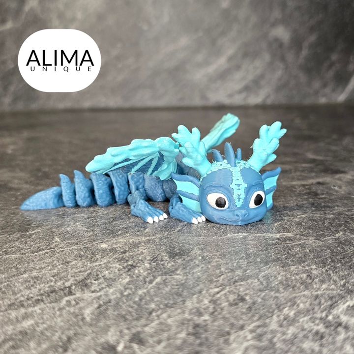 3D Printable UNDERWATER CORAL DRAGON by ALIMA UNIQUE DESIGNS