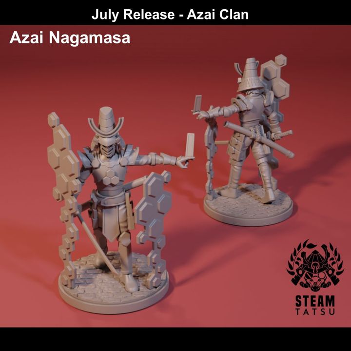 3D Printable Azai Nagamasa by Steam Tatsu