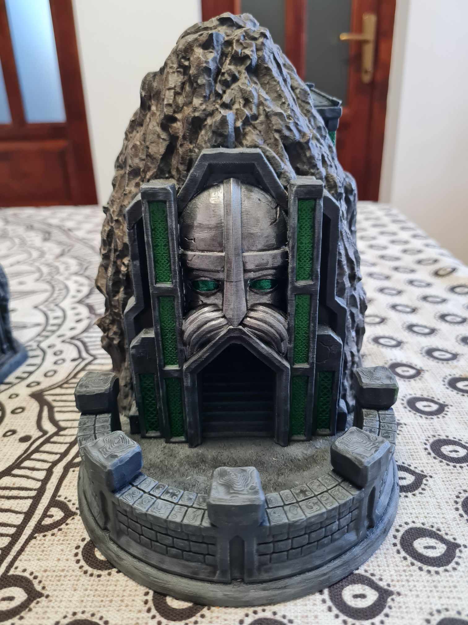 3D Printable Dwarven Mountain Dice Tower by Fantasy 3D Tabletop