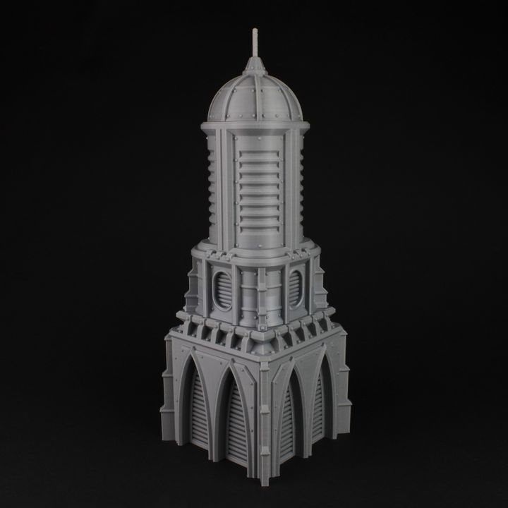 3D Printable Scum City - Plasma Tower by Tesseract Tomb