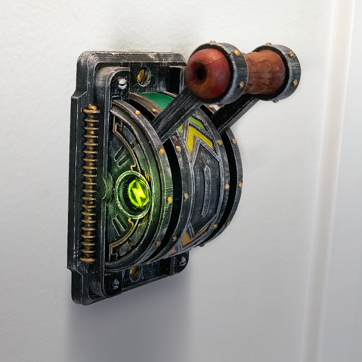 3D Printable Steampunk Laboratory Lever - Functional Cover for Vertical ...