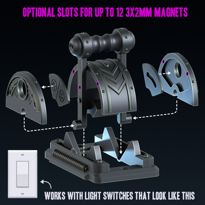 3D Printable Steampunk Laboratory Lever - Functional Cover for Vertical ...