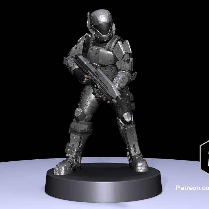 3D Printable 1:48 Scale Halo Alpha 9 ODST Miniatures - 3D Print Files ...