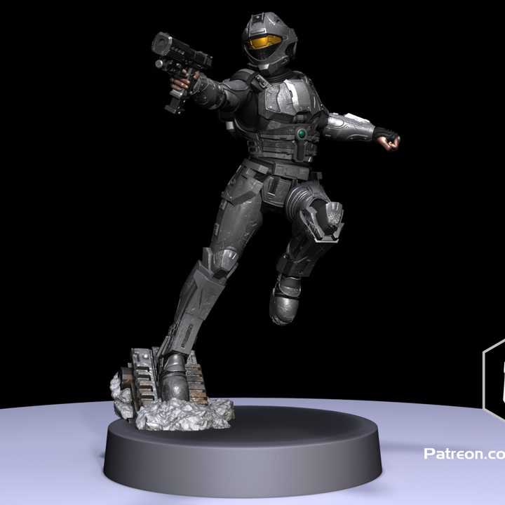 3D Printable 1:48 Scale Halo Alpha 9 ODST Miniatures - 3D Print Files ...