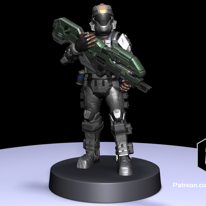3D Printable 1:48 Scale Halo Alpha 9 ODST Miniatures - 3D Print Files ...