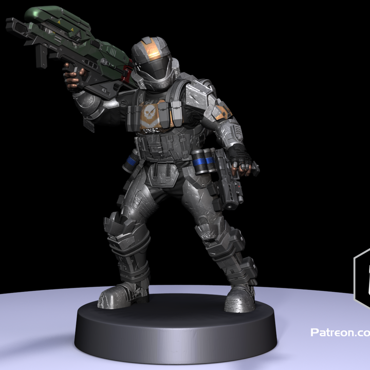 3D Printable 1:48 Scale Halo Alpha 9 ODST Miniatures - 3D Print Files ...