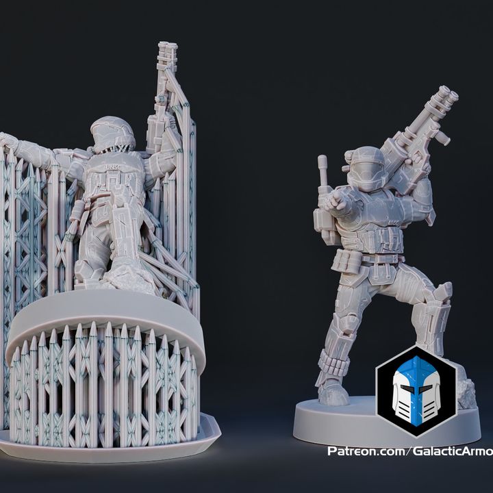 3D Printable 1:48 Scale Halo Alpha 9 ODST Miniatures - 3D Print Files ...