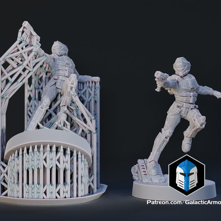 3D Printable 1:48 Scale Halo Alpha 9 ODST Miniatures - 3D Print Files ...