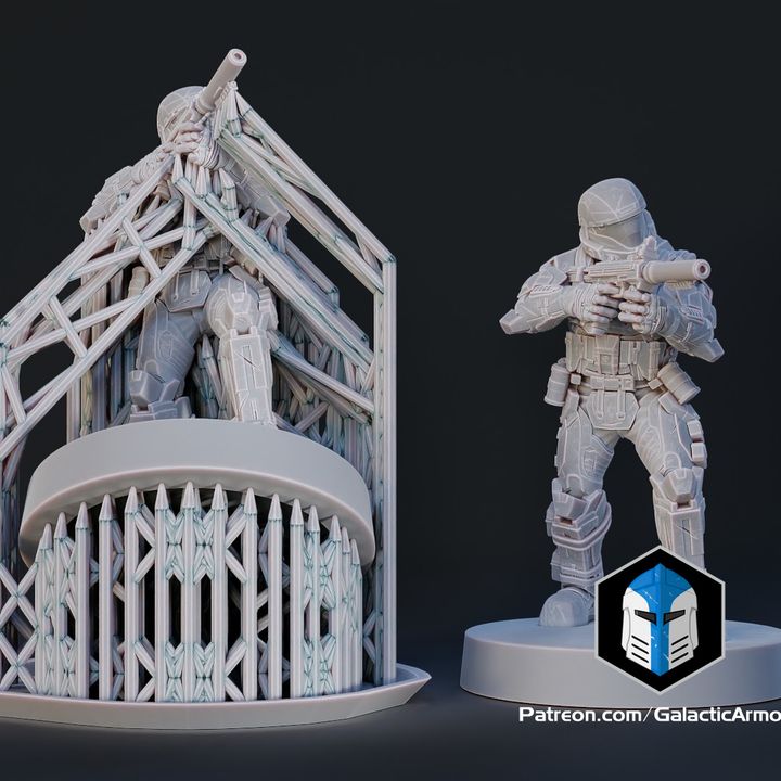 3D Printable 1:48 Scale Halo Alpha 9 ODST Miniatures - 3D Print Files ...
