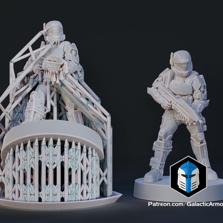 3D Printable 1:48 Scale Halo Alpha 9 ODST Miniatures - 3D Print Files ...