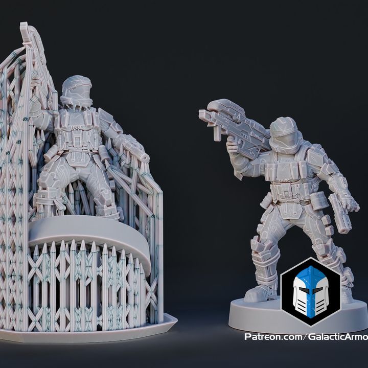 3D Printable 1:48 Scale Halo Alpha 9 ODST Miniatures - 3D Print Files ...
