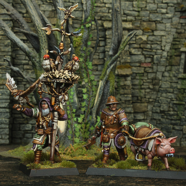 3D Printable NAX017 HAWK HANDLER by Axia - Tales of the Old World