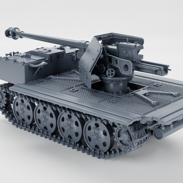 3D Printable 7.5cm Pak 40 auf Raupenschlepper-Ost (RSO) (Germany, WW2) by Wargame3d