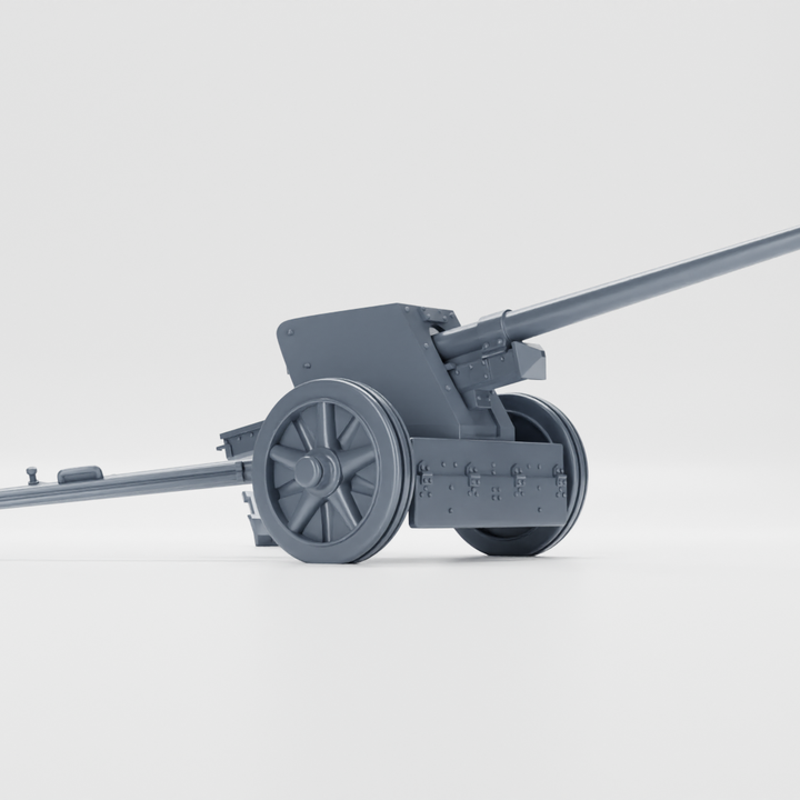 3D Printable Anti-tank gun 7.5cm PAK 40 (Germany, WW2) by Wargame3d