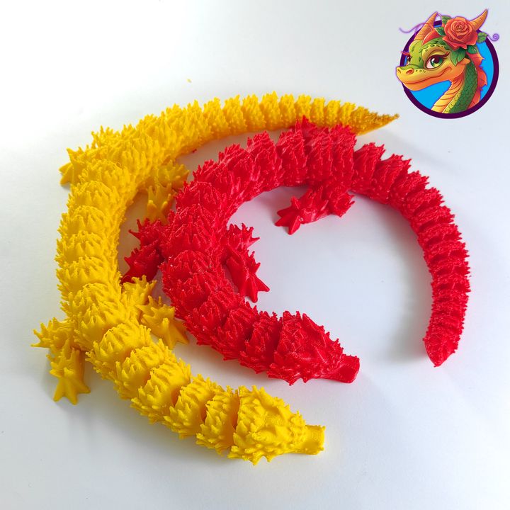 3D Printable LEGENDARY FLEXI DRAGON by PinkyWings