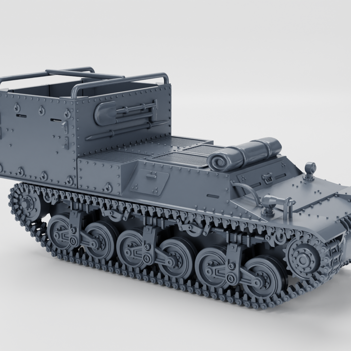 3D Printable Beobachtungspanzer auf Lorraine Schlepper (Germany, WW2) by Wargame3d