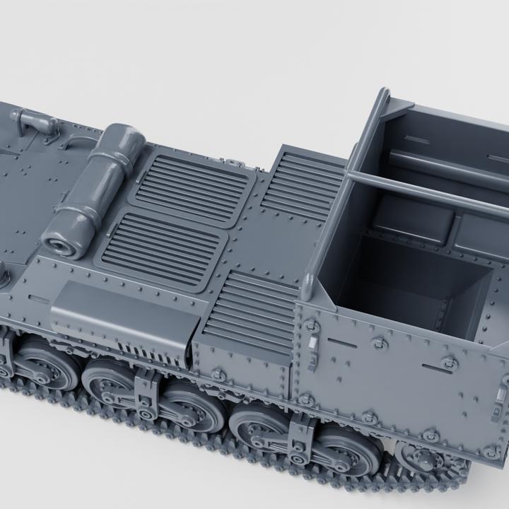 3D Printable Beobachtungspanzer auf Lorraine Schlepper (Germany, WW2) by Wargame3d