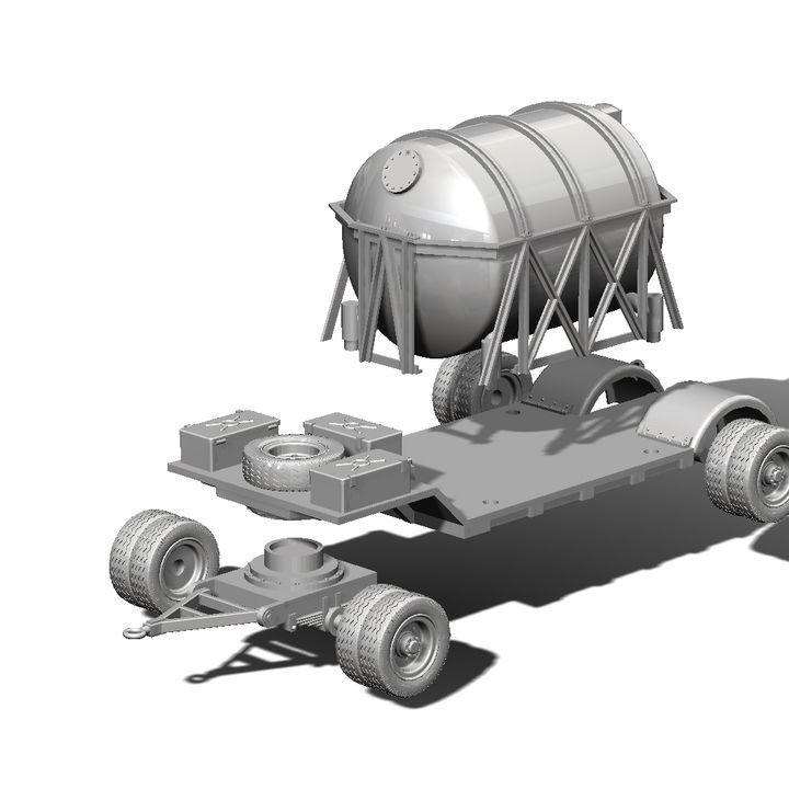 3D Printable Hanomag SS-100 Gigant (Schwerer Schlepper) + A-stoff ...