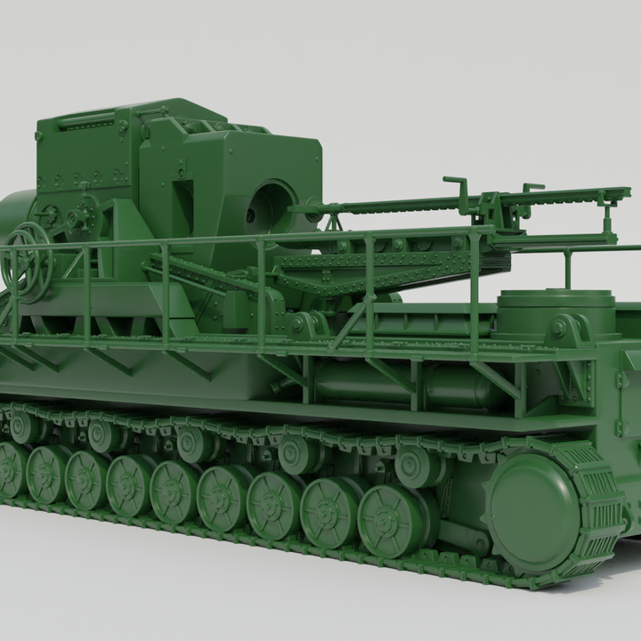 3D Printable Self-propelled siege mortar Karl Gerat VI "Ziu" 040 ...