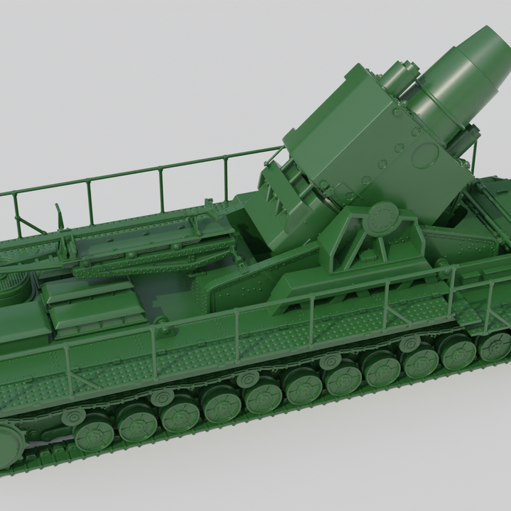 3D Printable Self-propelled siege mortar Karl Gerat VI "Ziu" 040 ...