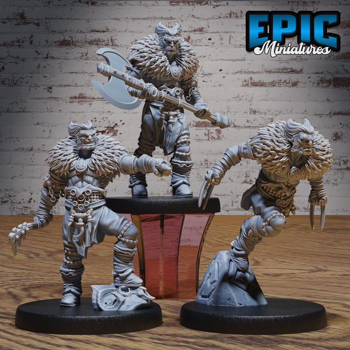 3D Printable Beast Hunt Set / Gnoll & Werewolf Encounter / Warg ...