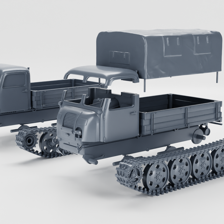3D Printable Raupenschlepper Ost (RSO) (Germany, WW2) by Wargame3d
